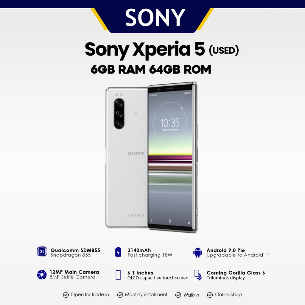 Sony Xperia 5 Japan Edition Mobile Phone 4G LTE 6.1" Octa core 6GB&64GB ...