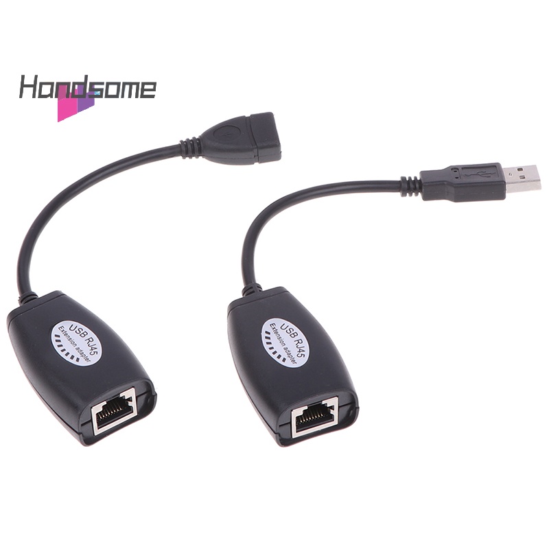 Handsome- USB UTP Extender Adapter Over Single RJ45 Ethernet CAT5E 6 ...