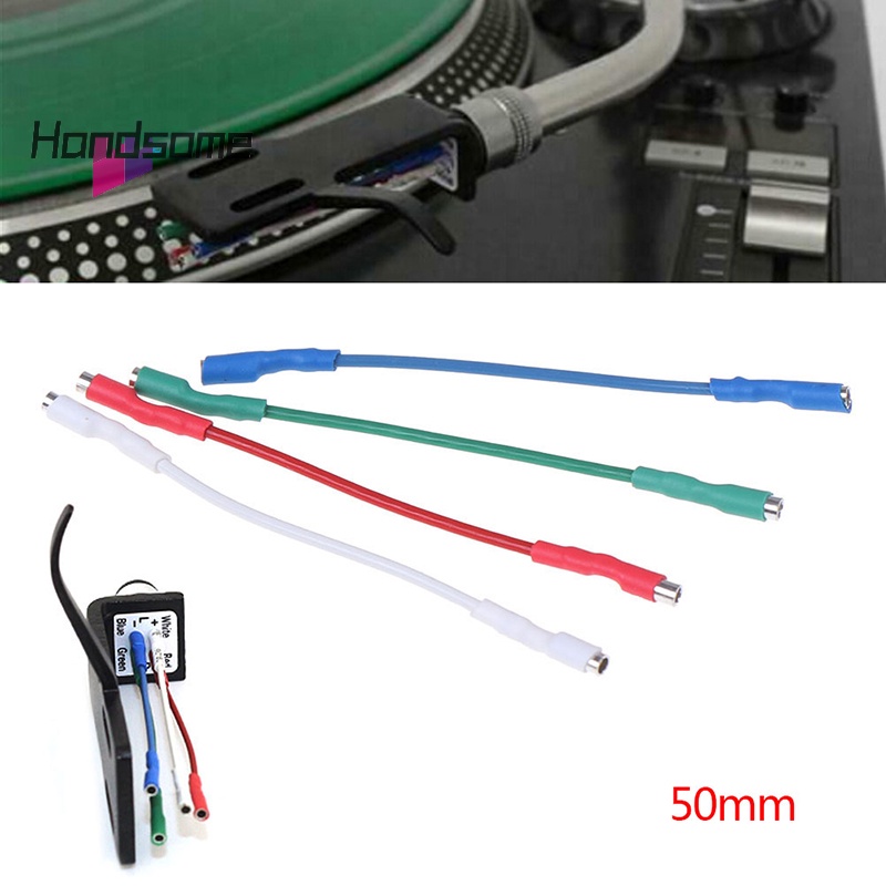 Handsome- 4Pcs 7N head wires OFC turntable s phono cartridge cables ...