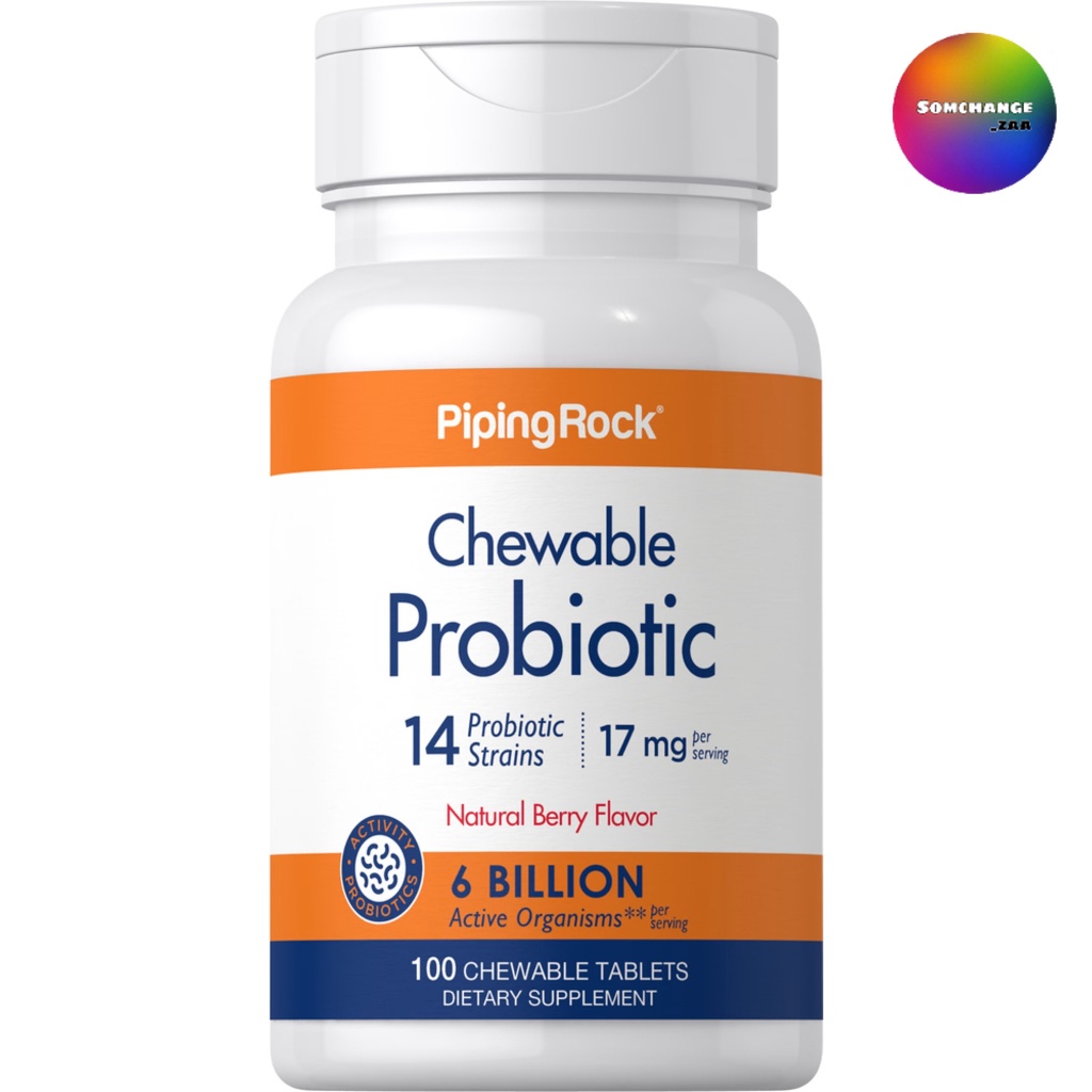 Chewable Probiotic 14 Strains 6 Billion Organisms (100 Tablets ...