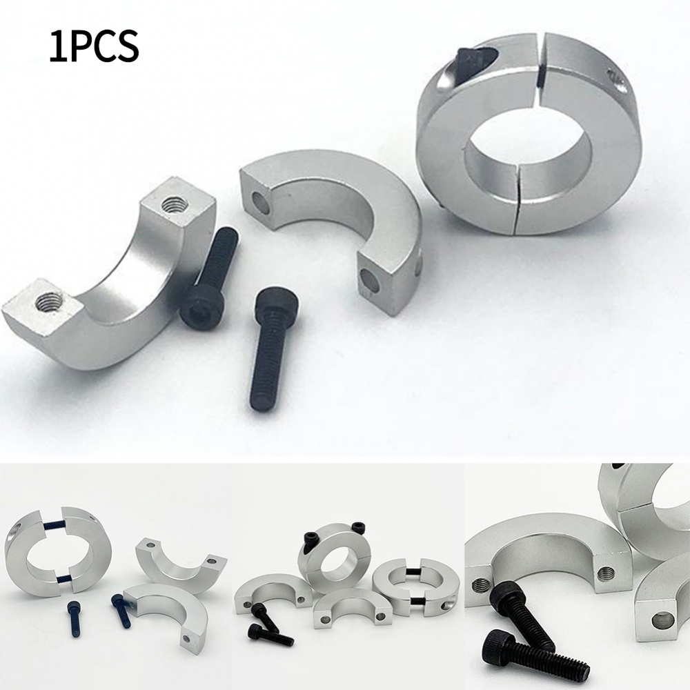 Clamp Collar with Split Design 6mm 40mm Shaft Size Silver Color Durable ...