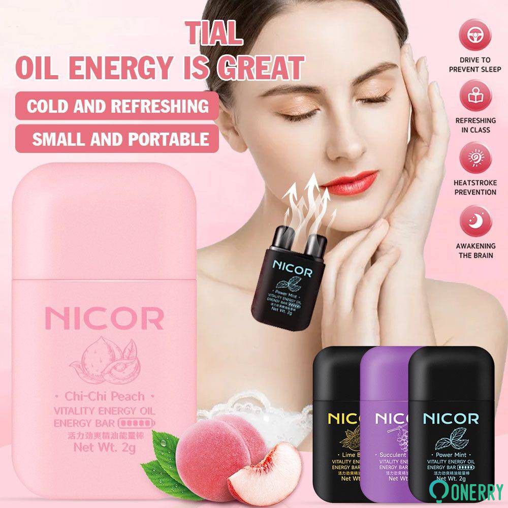 Nicor/skyvii Nasal Herbal Box Double-hole Energy Bar Energizing Cool ...