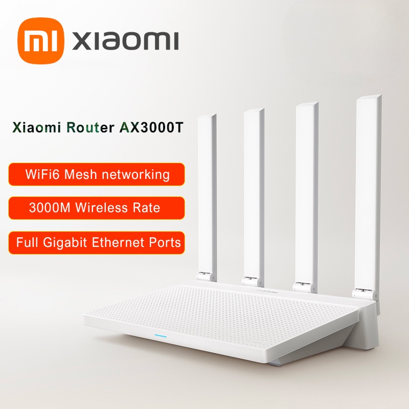 Xiaomi Router AX3000T IPTV Mesh Networking Gigabit Ethernet Ports Gaming Accelerator Repeater ...