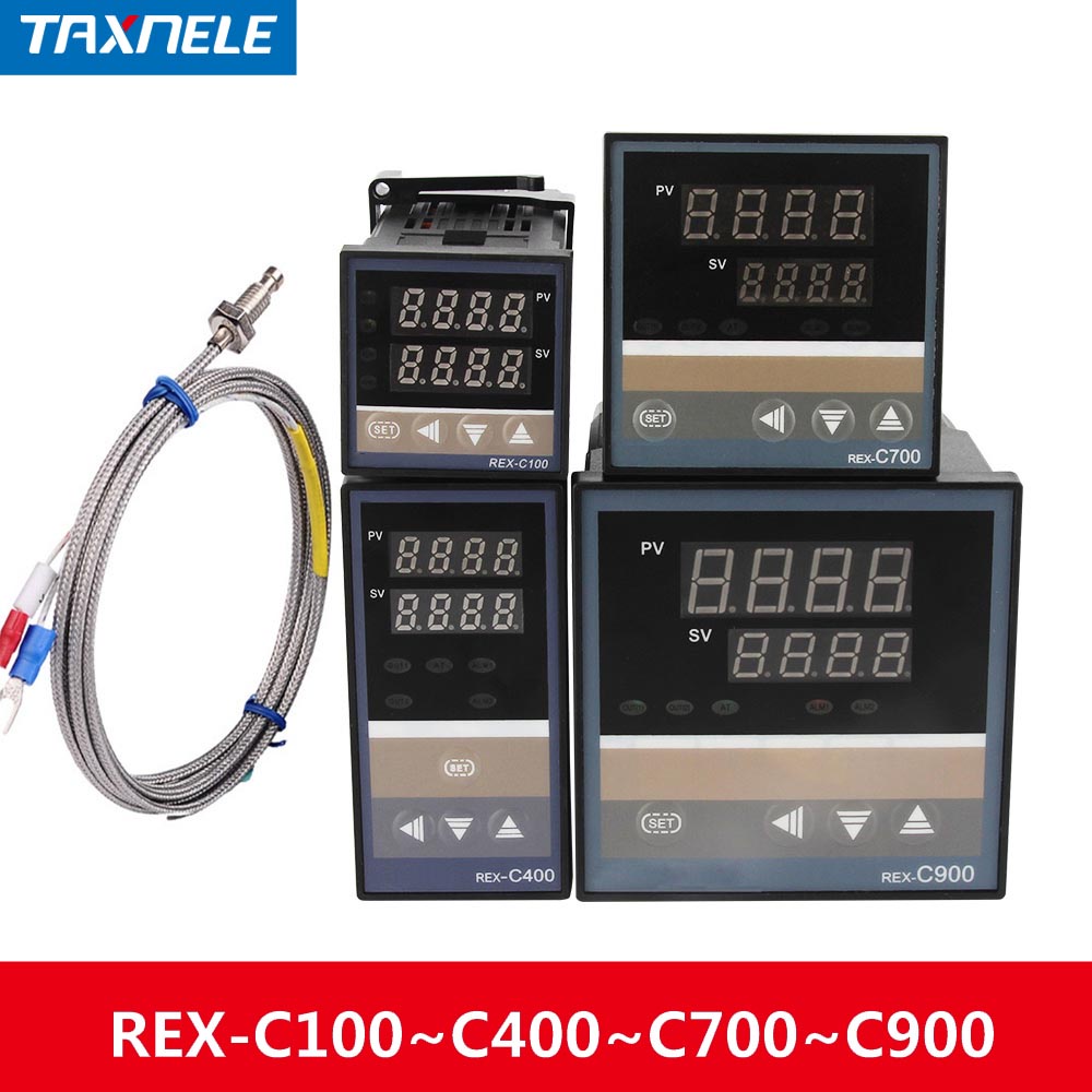 REX C100 C400 C700 C900 PID Digital intelligent Industrial temperature controller 110V 240V ...