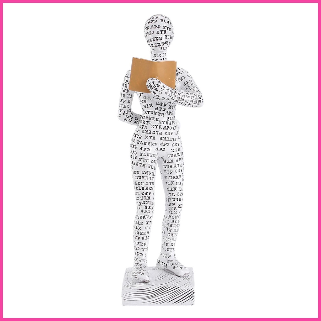 Reading Woman Sculpture Pulp Resin Sculpture Reading Woman Ornament ...