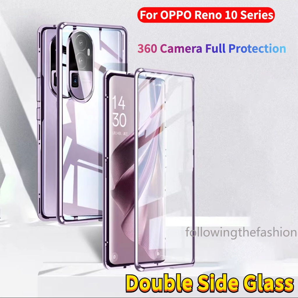 For OPPO Reno 10 5G Reno10 Pro Plus Pro+ 2023 Phone Case 360° Metal ...