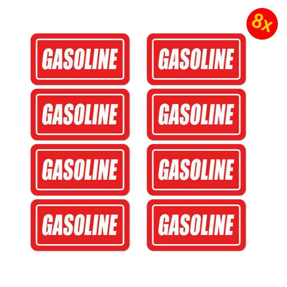 8X Gasoline Sticker Fuel Decal Tank Fuel Door Vinyl Car Gas Label Oil ...