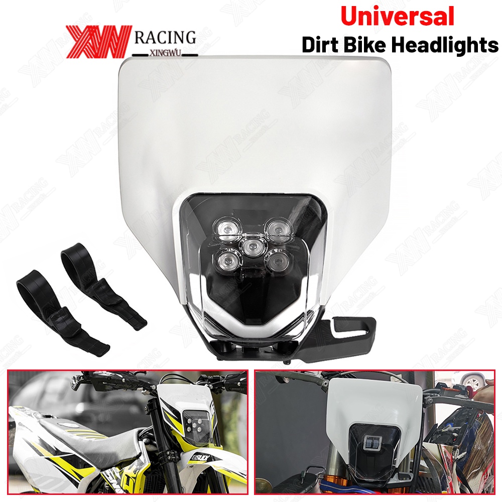 Husqvarna Headlights Universal Motorcycles Front Light Assembly LED 12V ...