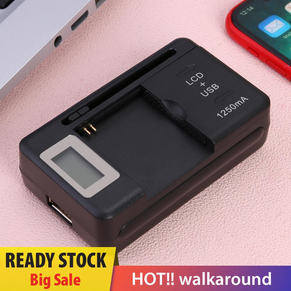 SS-5 Universal Battery Charger USB Phone Charger with LCD Indicator ...