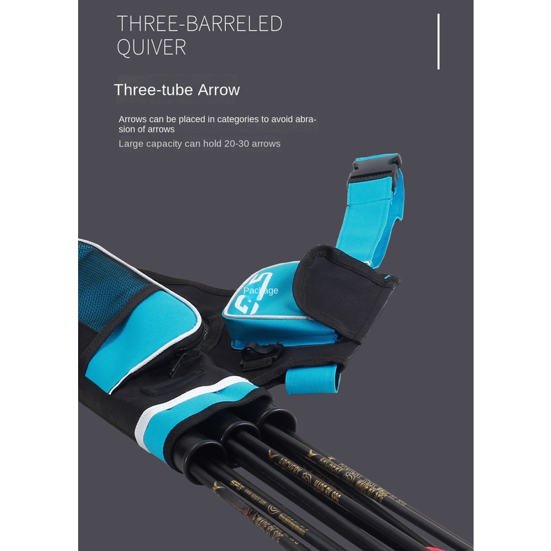 Bow Arrow Three-Tube Quiver Quiver Quiver Quiver Archery Hall Equipment ...