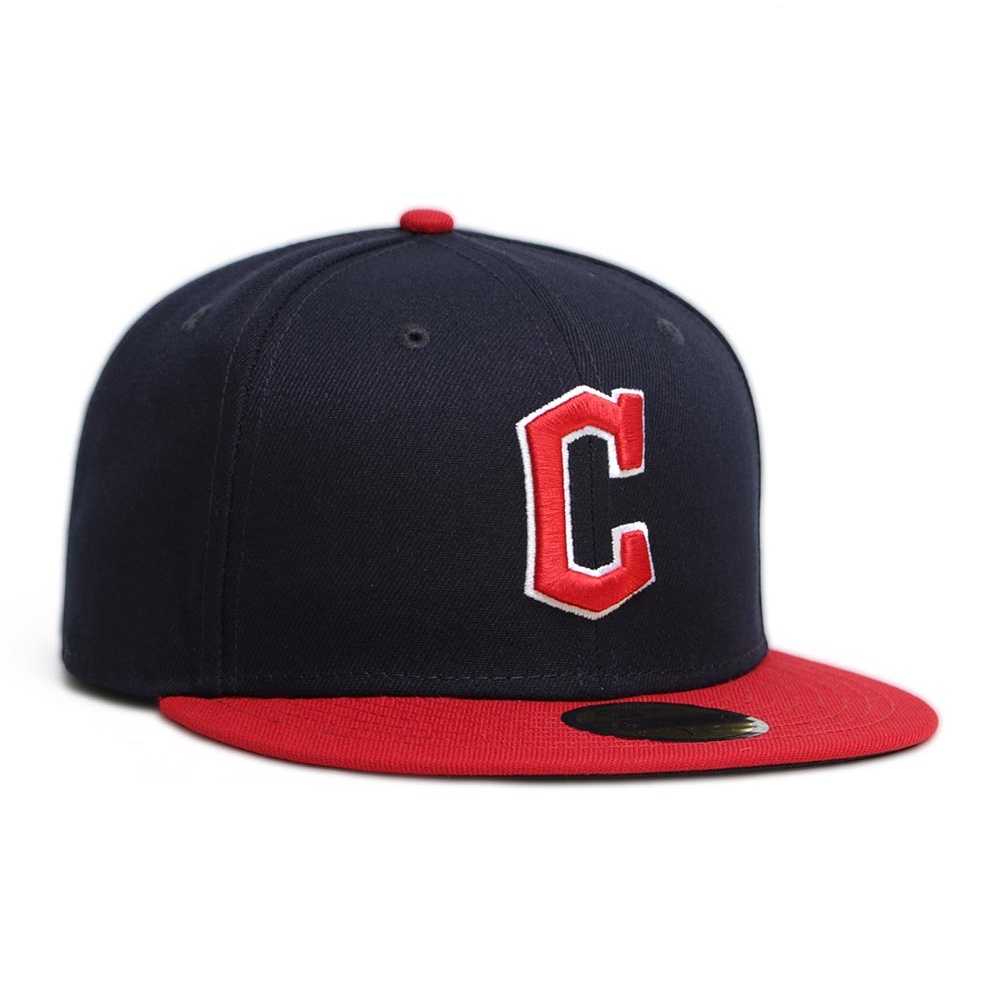 Cleveland Guardians AC Perf Scarlet Navy Fitted Cap Two | Shopee ...