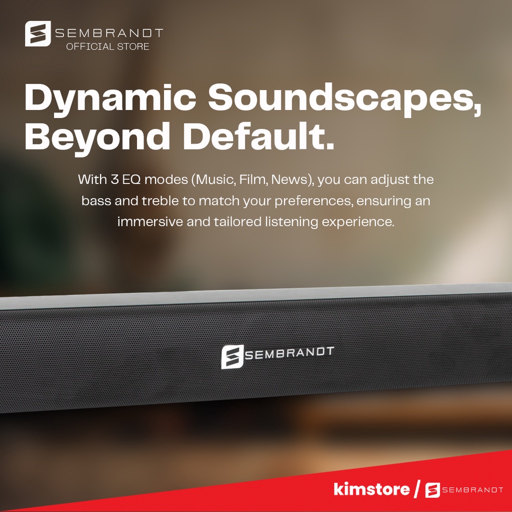 Sembrandt TR-S200 5.1CH Soundbar and Subwoofer with Surround Speakers ...