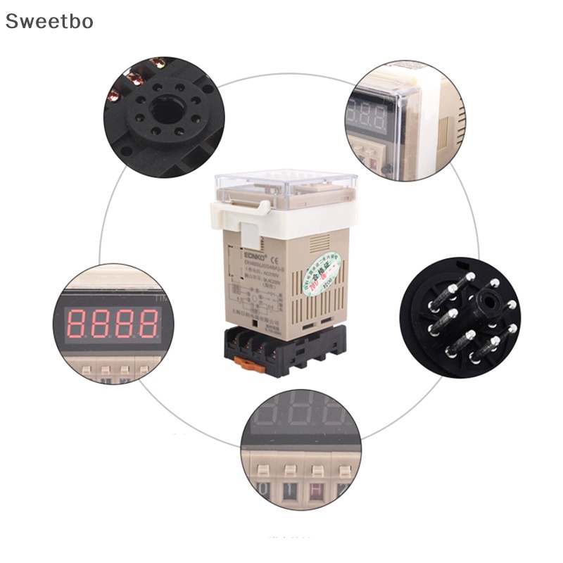Sweet AC/DC 12v-220v DH48S-S Programmable Digital display time relay ... Sweet AC/DC 12v-220v DH48S-S Programmable Digital display time relay ...
