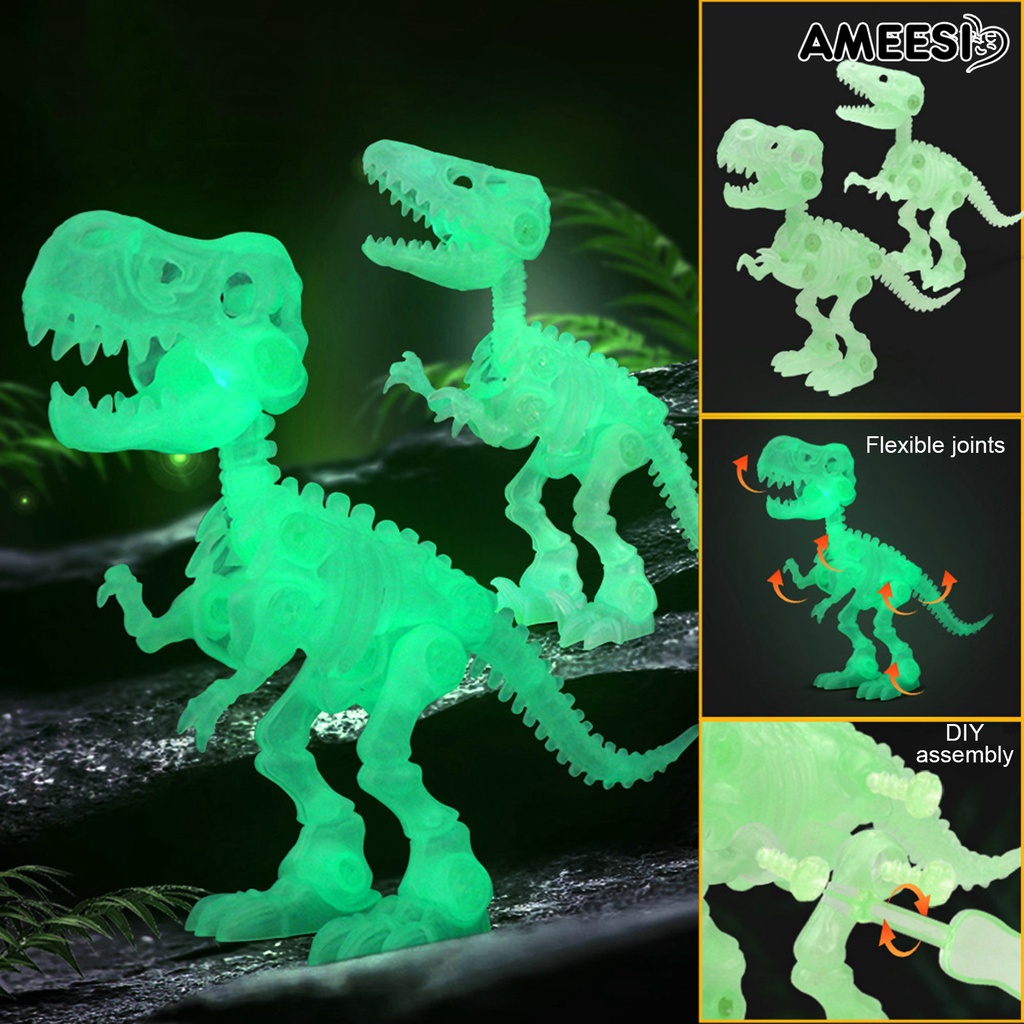 Ameesi 1 Set Detachable Dinosaurs Flexible Joints DIY Disassembly with ...