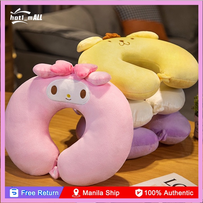 Sanrio Cute Plush U-shaped Pillow Driving 360° Around Neck Pillow ...