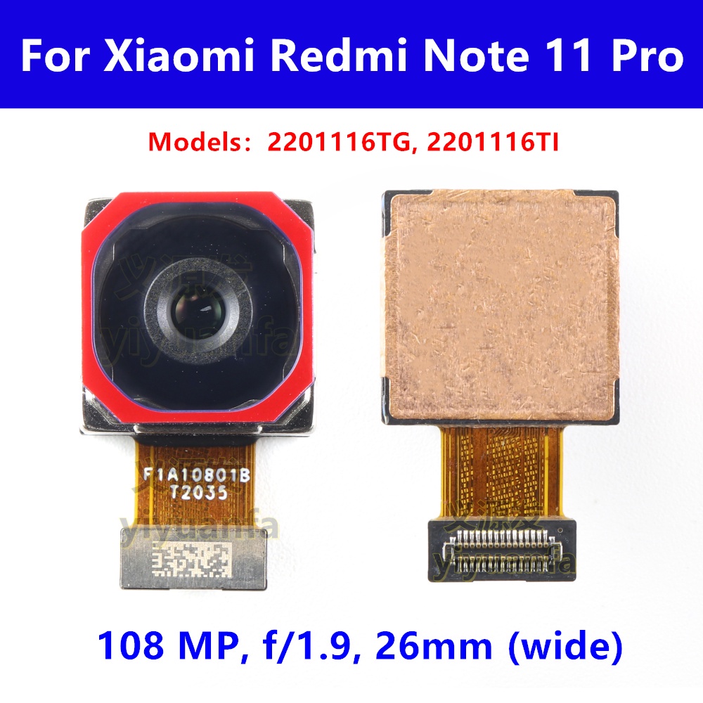 Rear Main Facing Camera For Redmi Note 11 Pro 4G Big Back View Camera ...