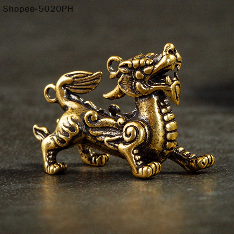 # Spring Festival # 1Pc Pure Brass Chinese Mythical Animal Dragon ...