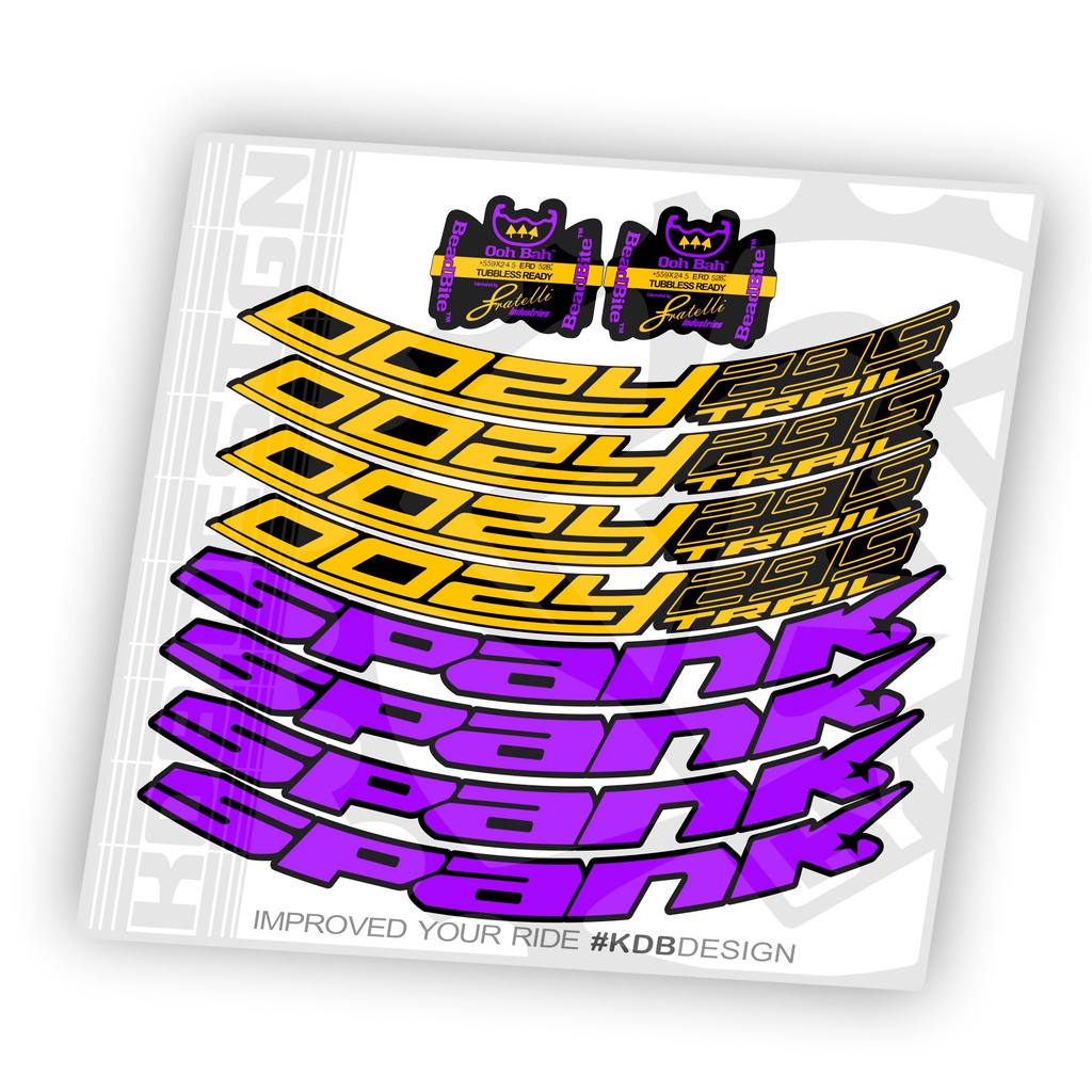 Decal Rims SPANK OZZY 295 Klaten Decal Bike Bicycle Sticker | Shopee ...