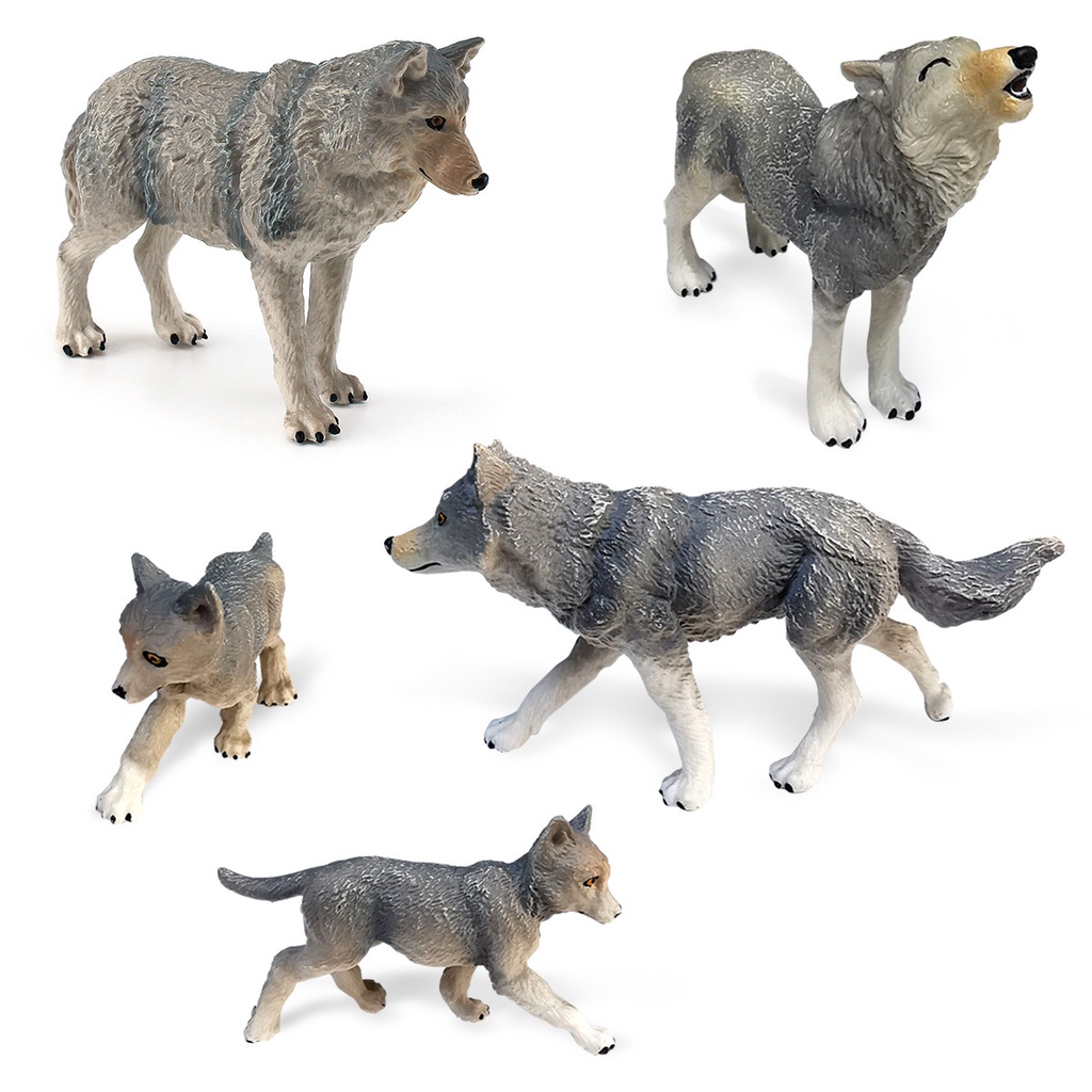 Simulation Animal Siberian Wolf King Model Combination Solid Static ...