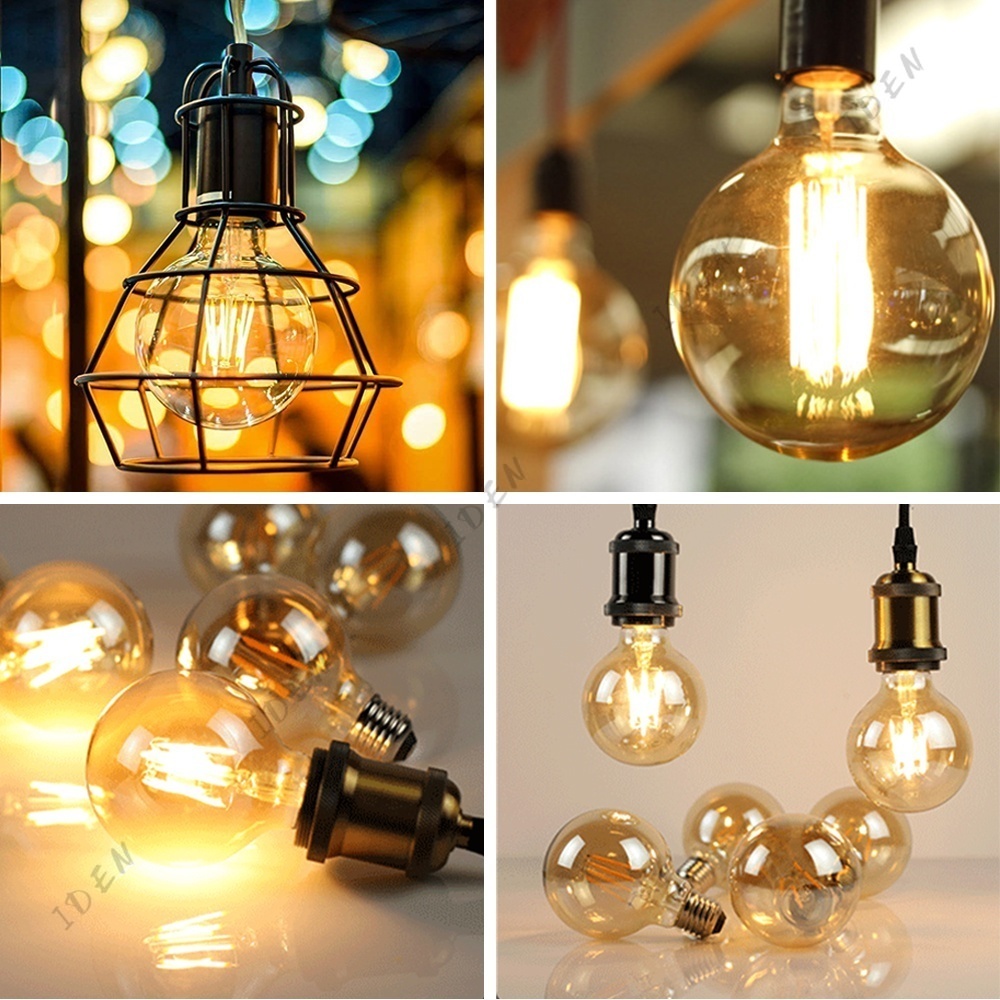 E27 Edison Bulb Retro Filament Bulb Vintage Bulb LED Light Bulb 4 Watts ...