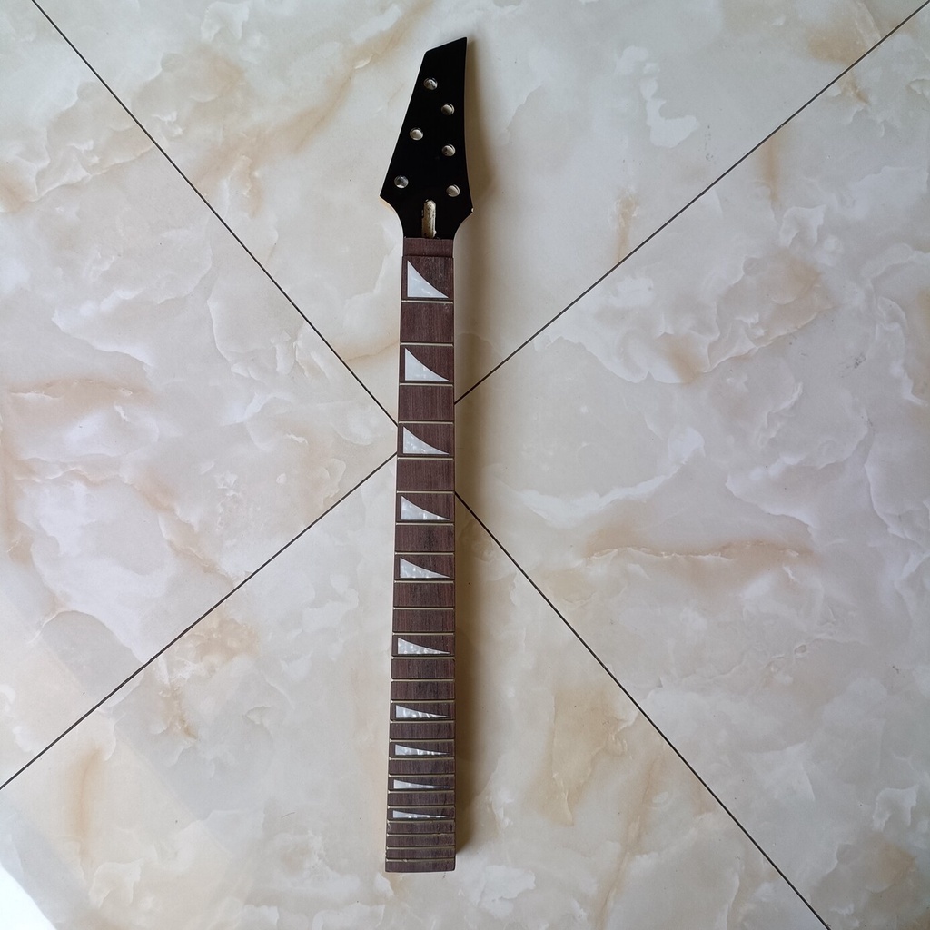 Dual Rock Electric Guitar Neck Headstock Guitar Neck Lightning Rosewood ...