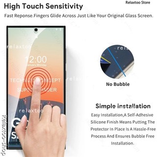 2in1 Full Cover Screen Tempered Glass For Samsung Galaxy S24 Ultra Plus ...