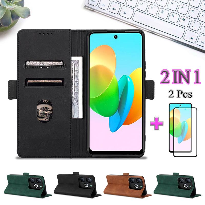 2 In 1 For Tecno Spark 20c Bg7n For Deformable Stand Mode Leather With