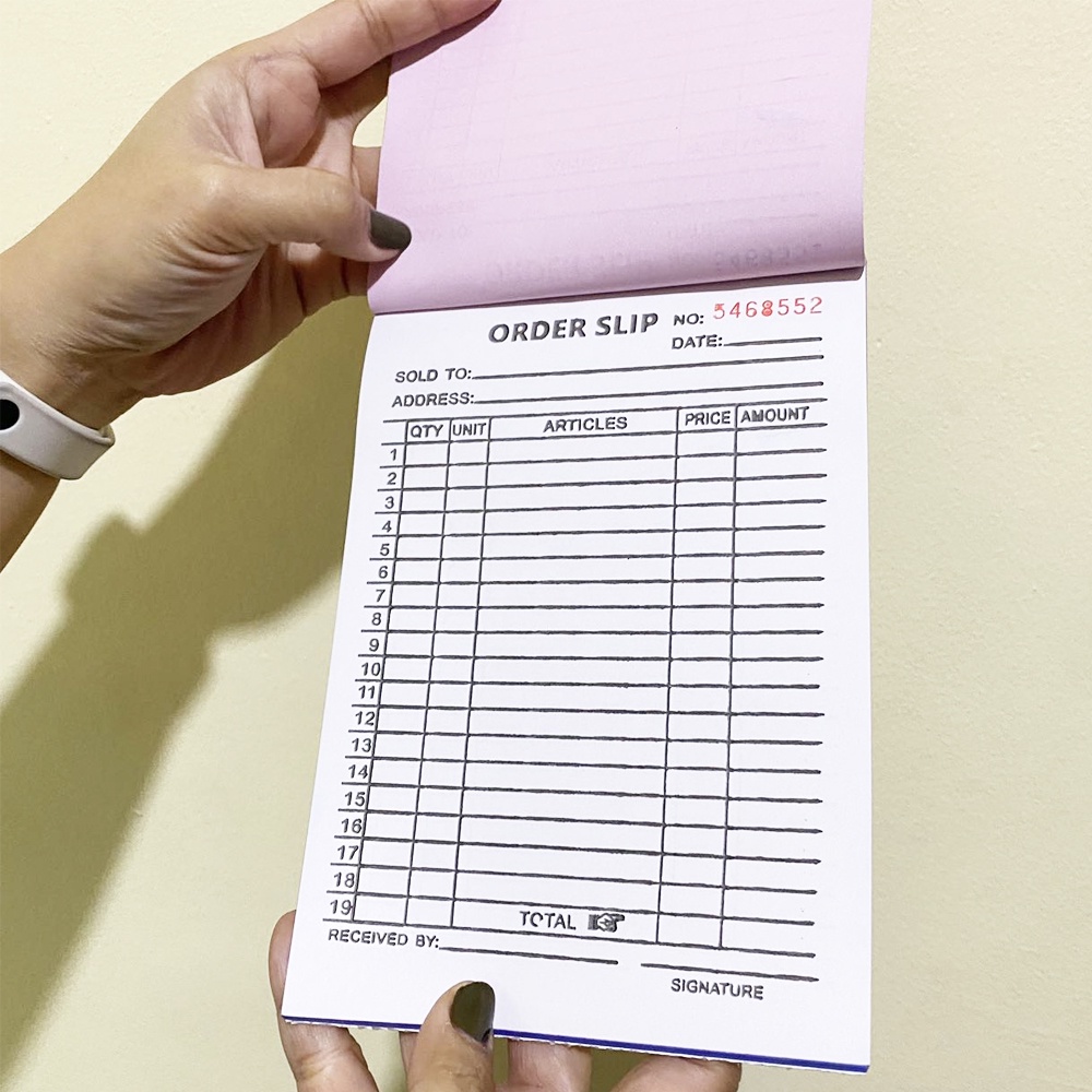 One Home Carbonized Order Slip Receipt Paper 25 Sheets 18x13cm 1pc ...
