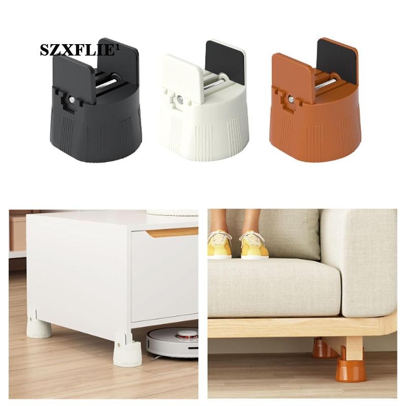 [Szxflie1] Bed Leg Riser Chair Height Extender Floor Protector Supplies ...