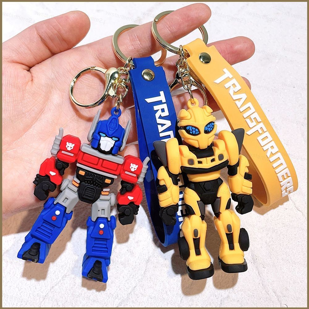 NS2 Optimus Prime Transformers Bumblebee 3D toy car keychain bag ...