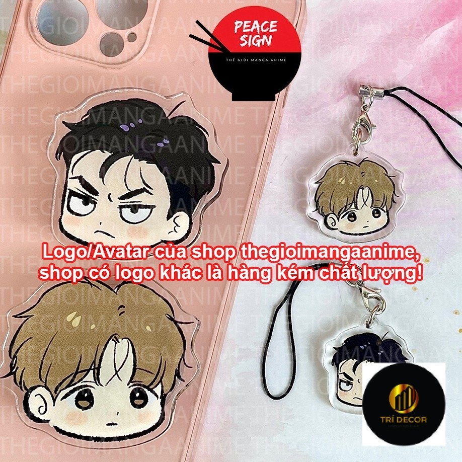 (FACE CHIBI) Phone holder and lanyard printed with JINX'S LOVER manhwa ...