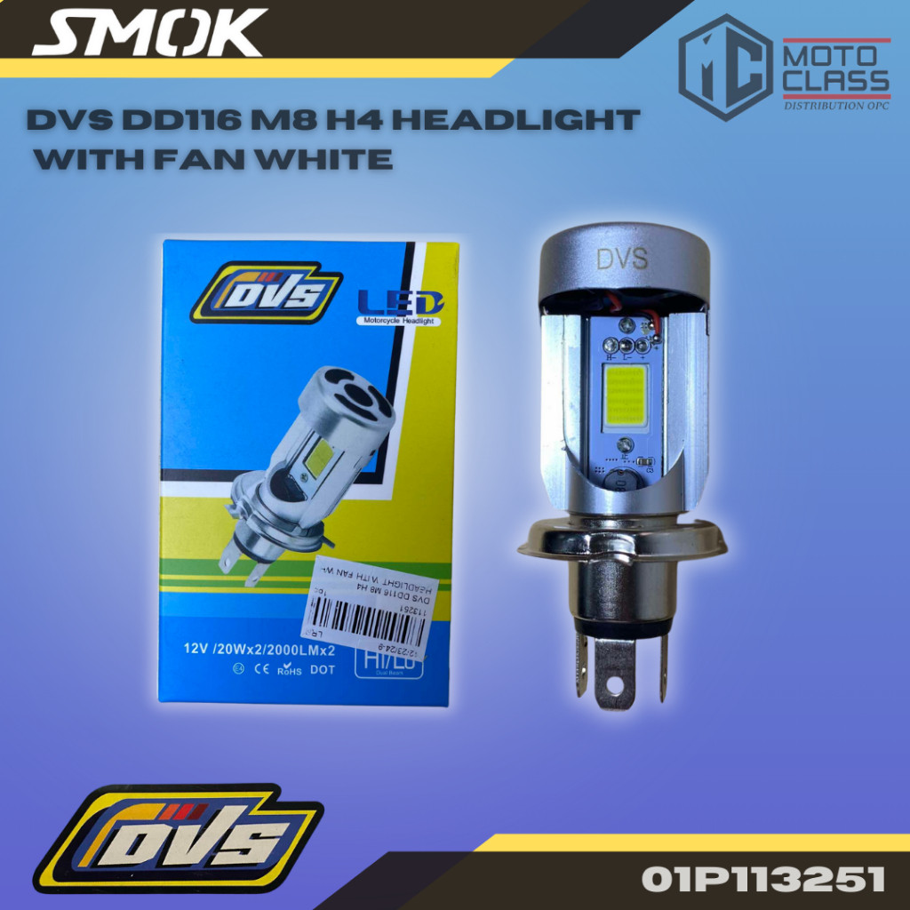 DVS MINI DRIVING LIGHT DD116 M8 H4 HEADLIGHT WITH FAN WHITE | Shopee ...