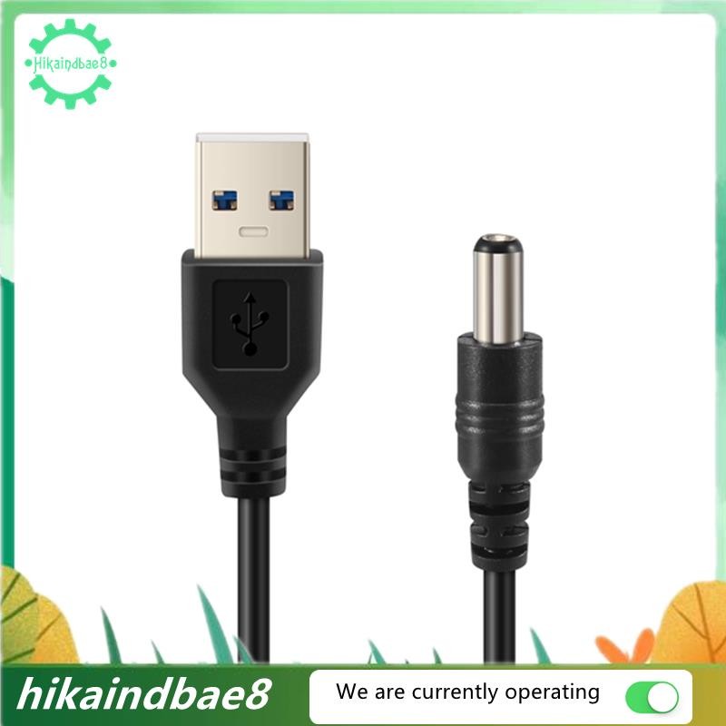 [hIkAi] USB Cable 5.5mm / 2.1mm 5V DC Barrel Jack Power Cable (Black ...