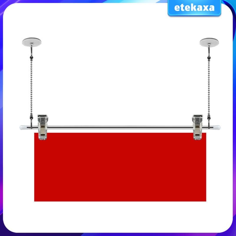 [Etekaxa] Ceiling Sign Hanger Banner Hanger Rod Ceiling Sign Holder for ...