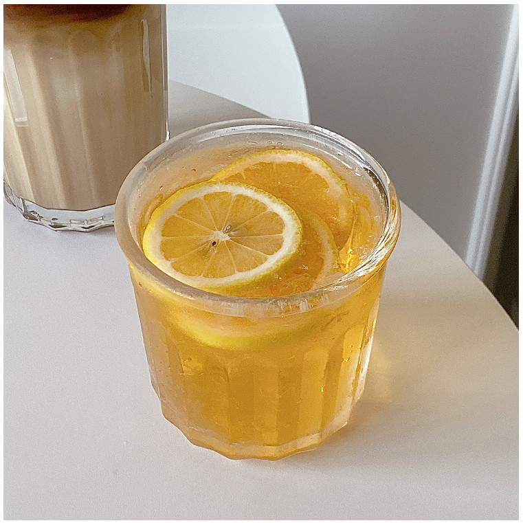 24K Chubby Matcha Glass Creative Glass Cup Tea Milk Lemon Coffee ...