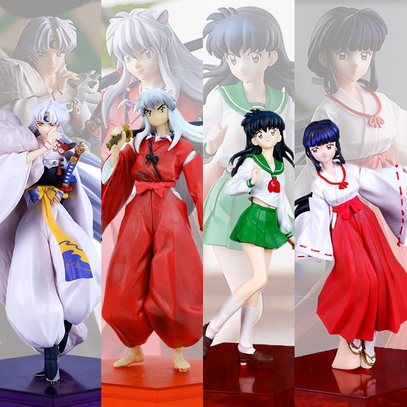 Inuyasha Anime Figures Kagome Higurashi Kikyo Sesshoumaru Action Figure ...