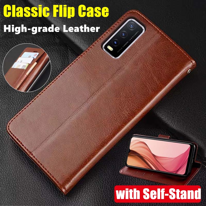 For Vivo Y12a Y12S 2021 Y12G V2069 V2039 V2102 Genuine Leather Case ...