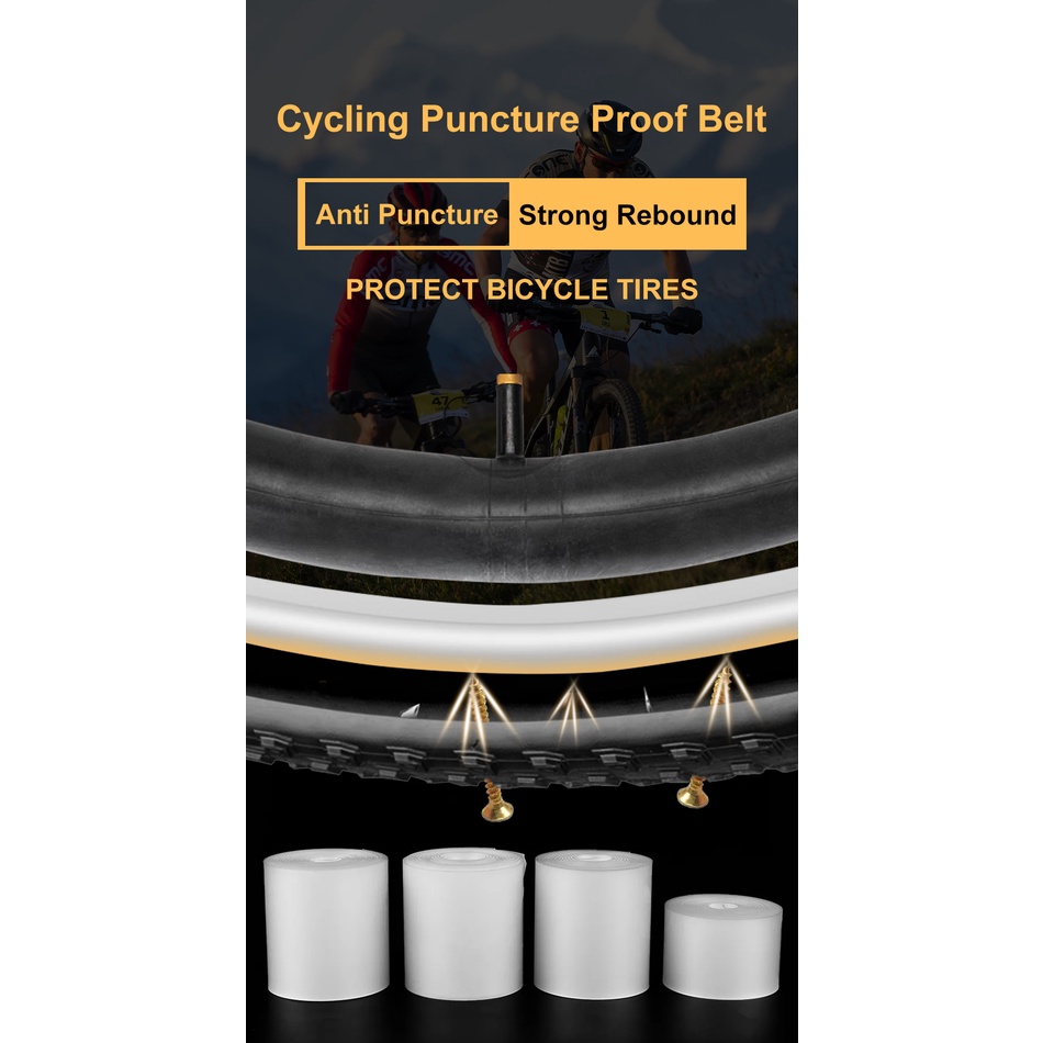 Cycling Puncture Proof Belt 26" 29" Bicycle Tire Liner Inner Tube ...