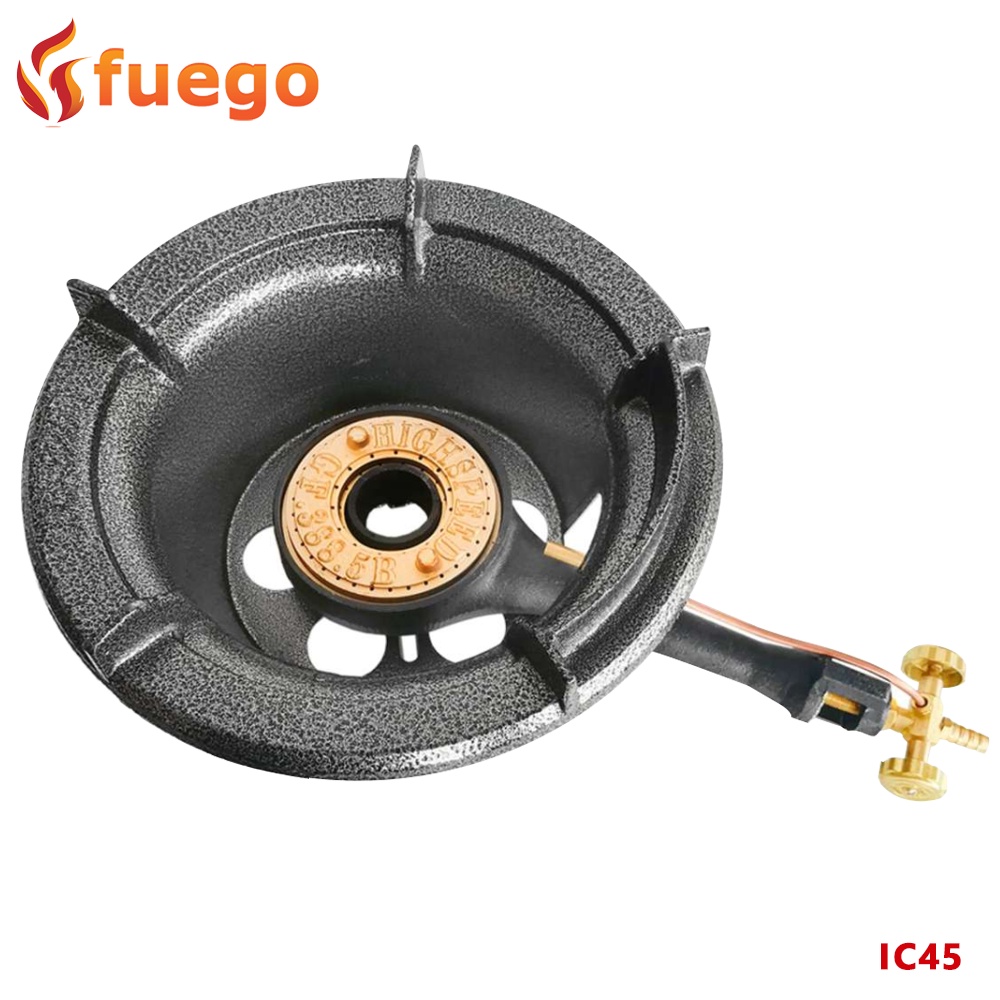 Fuego IC45 Heavy Duty Cast Iron High Pressure Gas Stove Manual Ingition ...