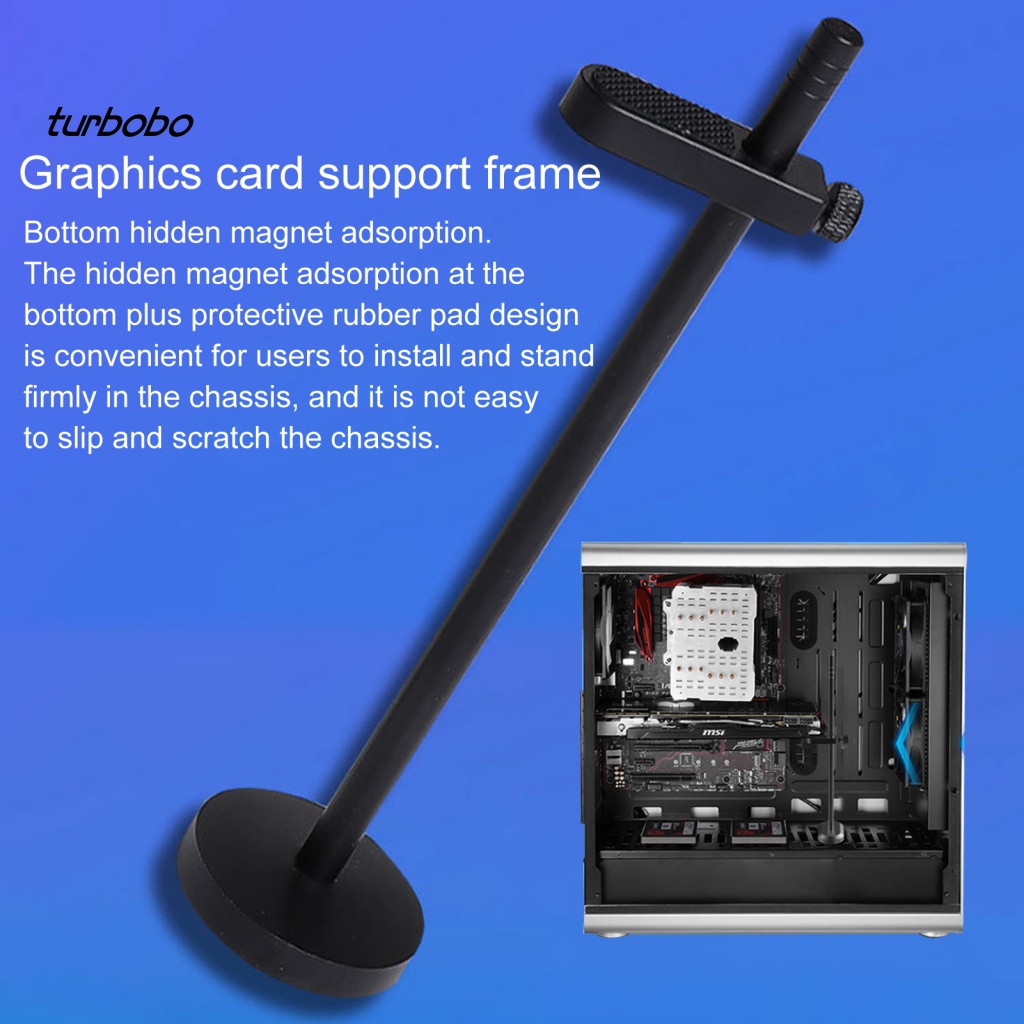 turbobo Pure Aluminum Adjustable Graphics Card Bracket with Magnetic ...