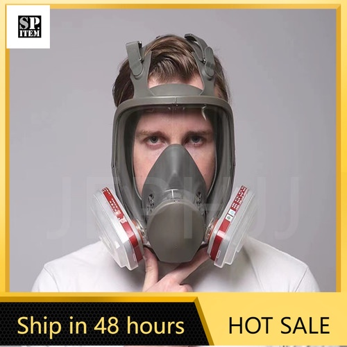 【IN STOCK】7 in 1 Full Face Chemical Spray Painting Respirator Vapour ...