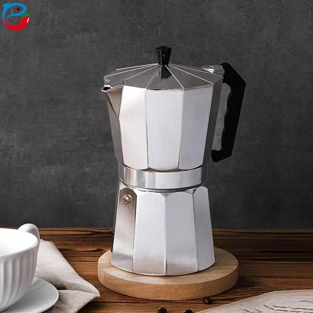 JESTINE Coffee Maker Moka Pot, Aluminum Octagonal Espresso Kettle ...