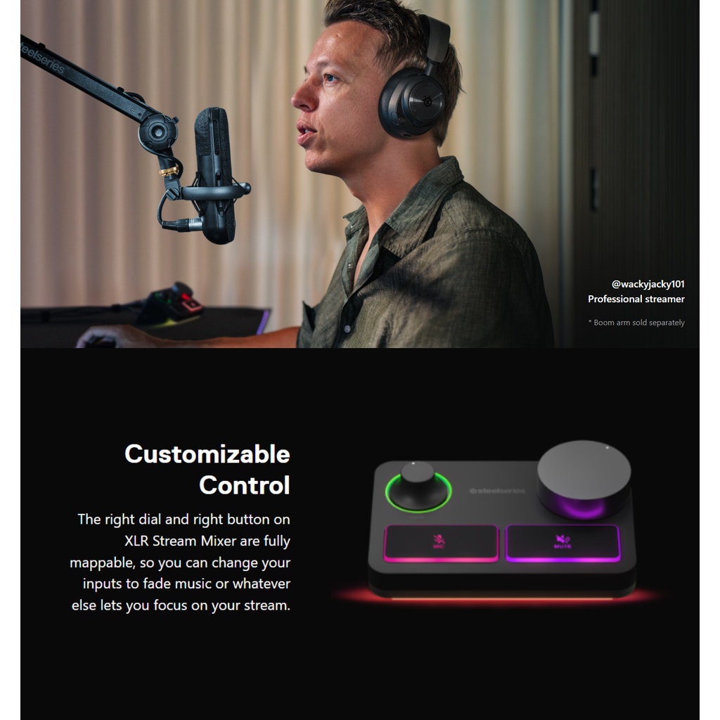 SteelSeries Alias Pro AI Noise Cancelling ALL-in-One Wired Gaming ...