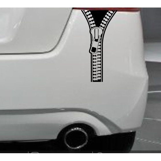Cutting sticker car zipper 30cm*15cm car stickers cool funny unique ...