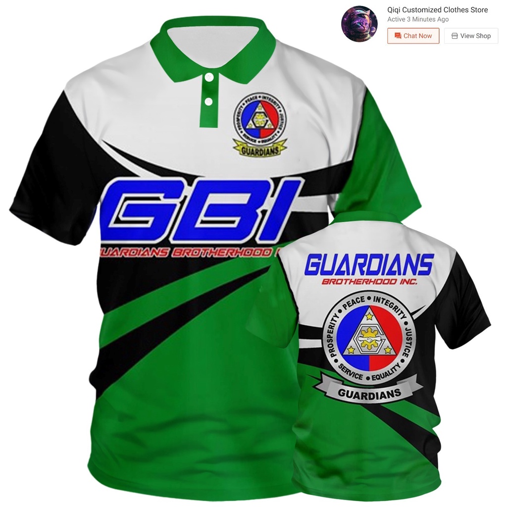 PGBI & GBI BROTHERHOOD FULL SUBLIMATION CUSTOM NAME STYLE 3D POLO SHIRT ...