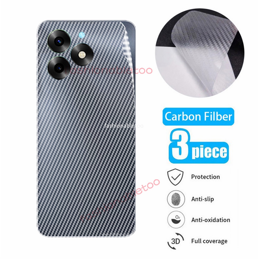 Back Carbon Fiber Film For itel S25 Ultra S23 S 23 A80 A70 S24 RS4 ...