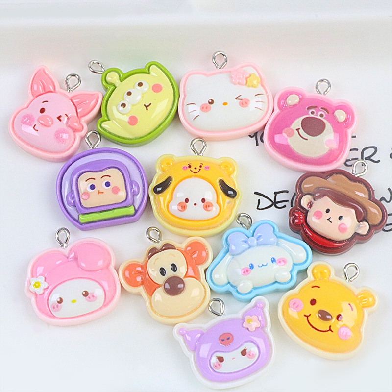 Handmade Material Diy Jewelry Accessories Resin Glossy Cartoon Anime
