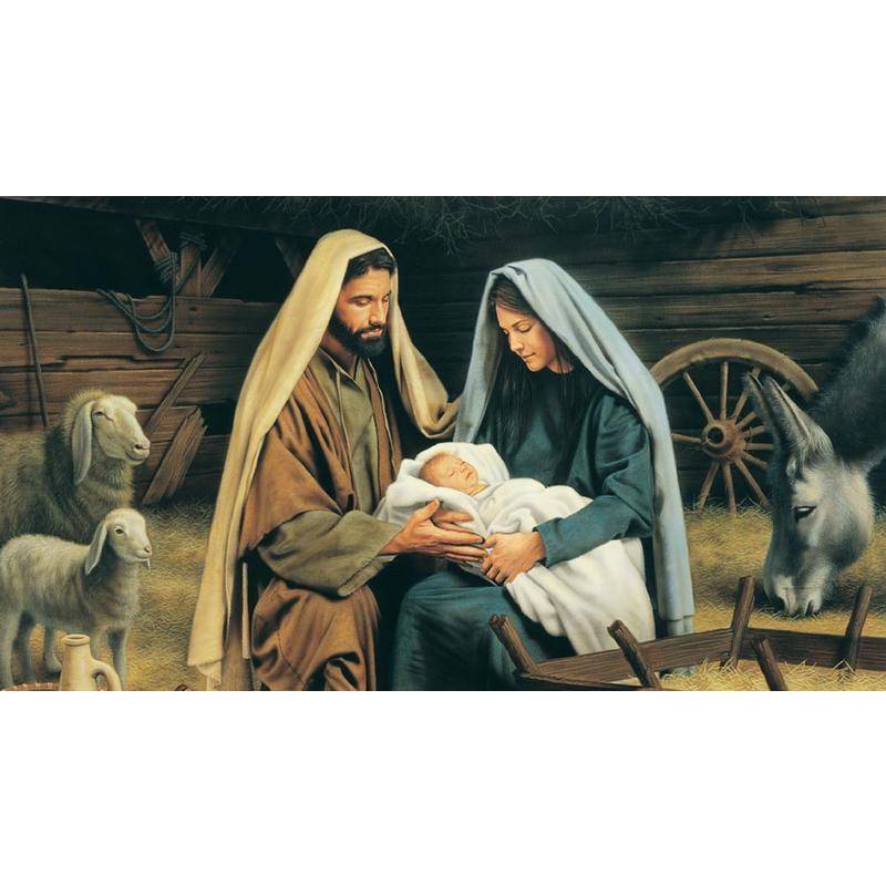 Christmas posters canvas painting Celebrating the Miracle of Jesus ...