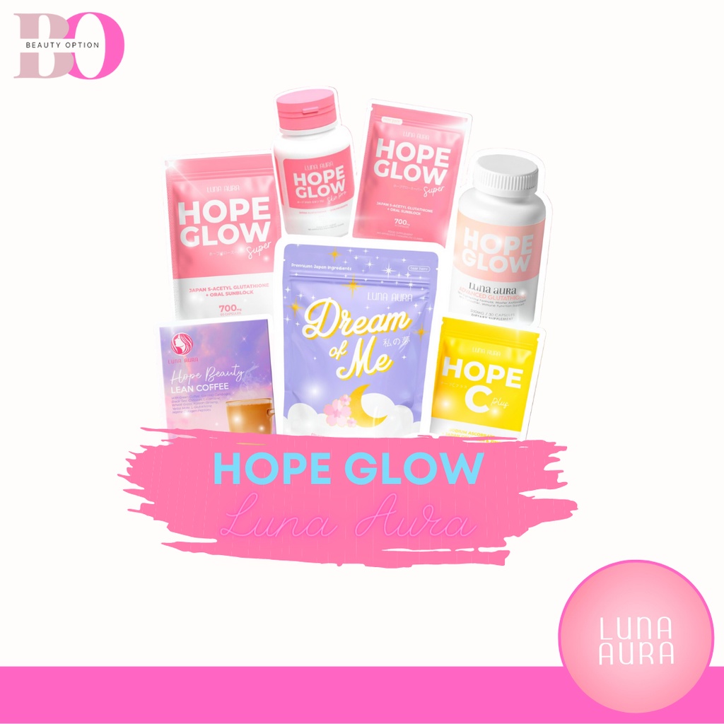 Luna Aura Hope Glow Skin Pro | Japan Gluthathione + Skin Probiotics 30 ...
