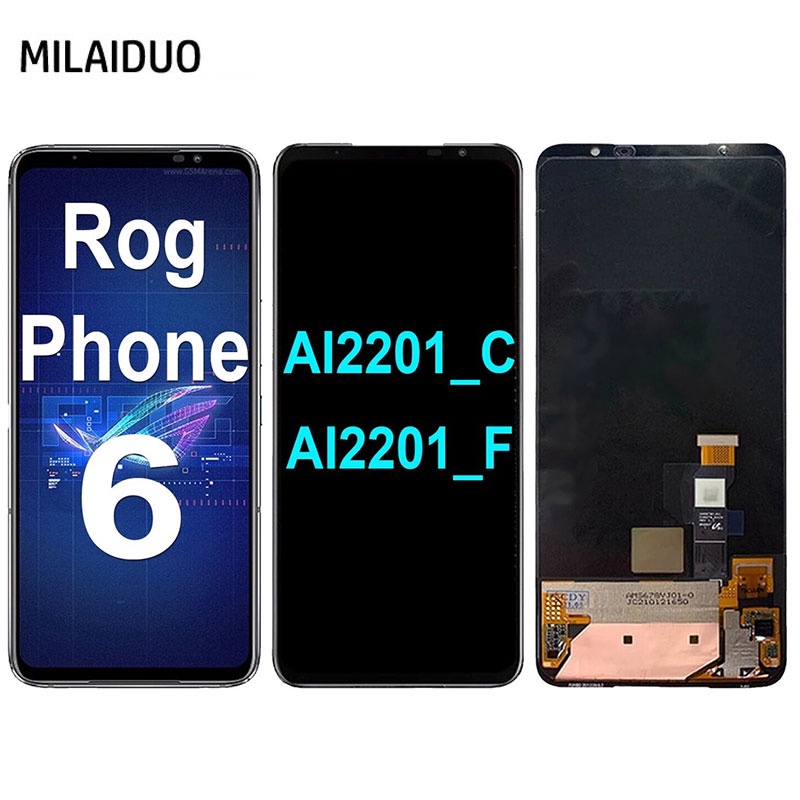 6.78" Original AMOLED For Asus ROG 6 Phone 6D AI2201 / Phone 6 Pro LCD ...